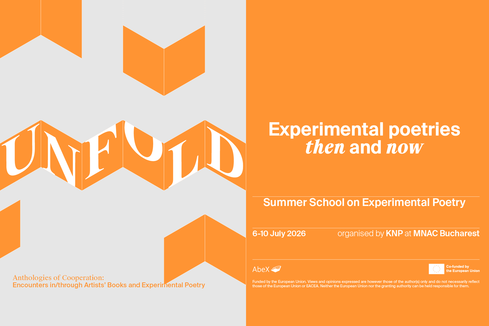 Letnja škola eksperimentalne poezije: Unfold – Experimental Poetries ...